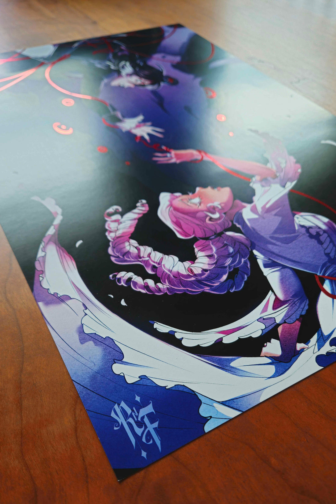 Red String of Fate Foil Print – rednflynn